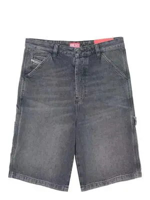 DIESEL® D-livery Denim Shorts - Grey