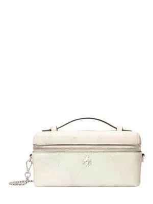 Tory Burch Charlie Quilted Leather Shoulder Bag - Neutrals