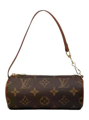 LOUIS VUITTON 1990-2010 Monogram Papillon Pochette Handbag - Brown