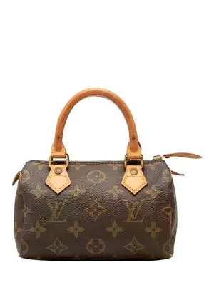 LOUIS VUITTON 1991 Monogram Mini Speedy Hl Satchel - Brown