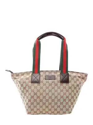 Gucci 2000-2015 Gg Canvas Web Tote Bag - Neutrals