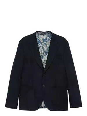 Etro Peak-lapels Single-breasted Blazer - Blue