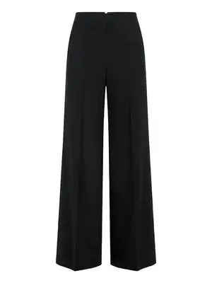 GEMY MAALOUF Pressed-crease Palazzo Pants - Black