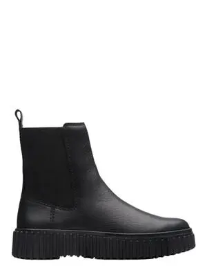 Clarks Torhill Maple Leather Chelsea Boots - Black