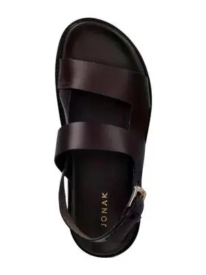 JONAK PARIS Lagune Buckle-fastening Leather Sandals - Brown
