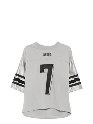 Rhude Logo-print Mesh T-shirt - Grey