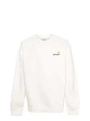 Carhartt Work In Progress American Script Drop-shoulder Sweatshirt - Neutrals