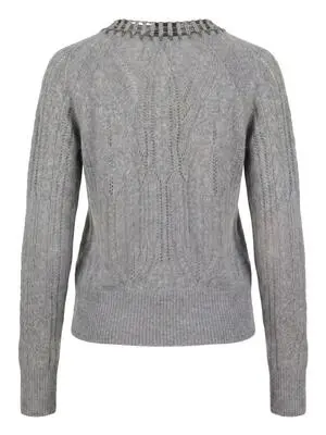 Ermanno Scervino Embellished-details Cardigan - Grey