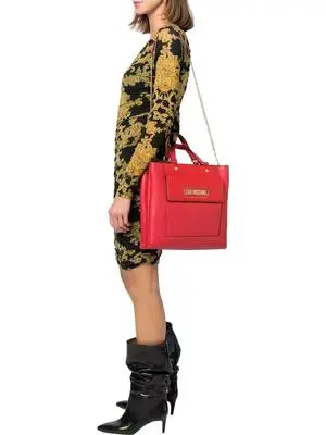 Moschino Logo-plaque Tote Bag - Red
