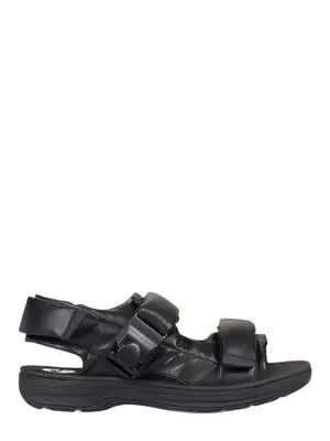 Clarks Martine Rose Leather Sandals - Black