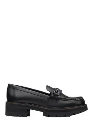 Clarks Orianna Edge Chain-link Loafers - Black