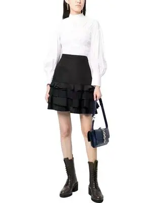 Ports 1961 Geometric-detail Leather Shoulder Bag - Blue