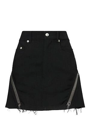 Rick Owens Bolan Banana Denim Mini Skirt - Black