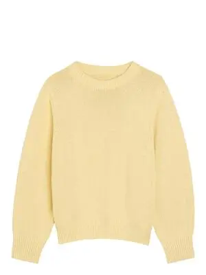 TOTEME Knitted Cotton-blend Jumper - Yellow