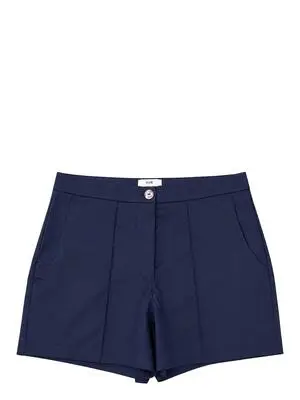 ELFIE Regula Navy Cotton Shorts - Blue