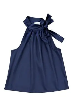 ELFIE Bien Navy Cotton Top - Blue
