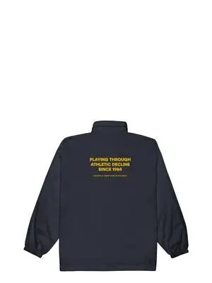 ANCHOR & CREW Athletic Decline Sports Club League Embroidered Windbreaker Coat - Blue
