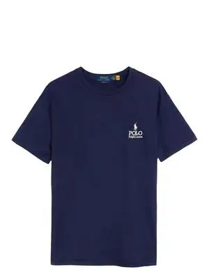 Polo Ralph Lauren Logo-embroidered Short-sleeve T-shirt - Blue