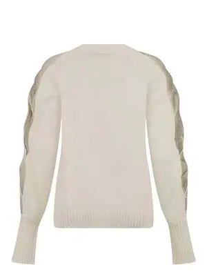 MOORER V-neck Sweater - White
