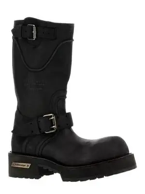 Balenciaga Venom Leather Boots - Black