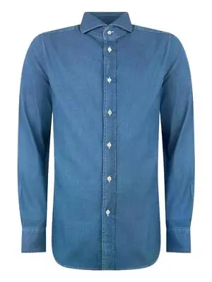 MOORER Long-sleeve Shirt - Blue