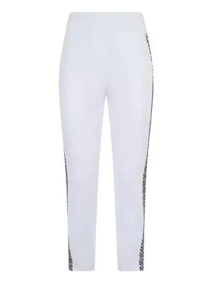 MOORER Side-stripe Track Pants - White