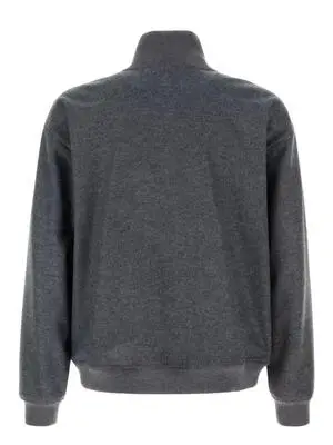JIL SANDER High-neck Zip-up Jacket - Grey