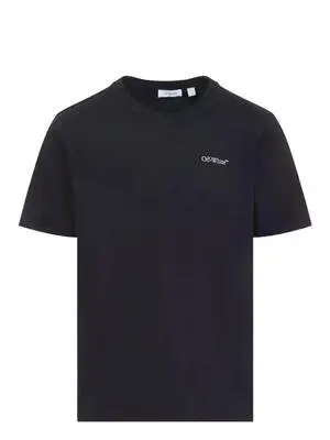 Off-White Logo-print Cotton T-shirt Black