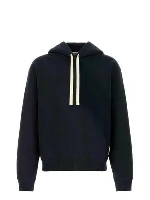 JIL SANDER Drawstring-fastening Hoodie - Blue