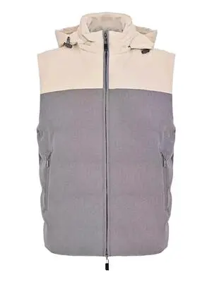 Pal Zileri Hooded Gilet - Grey