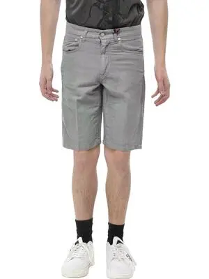 Corneliani Luxury Straight-hem Denim Shorts - Grey
