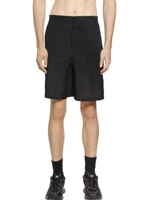 Off-White Handstyle Logo Organza Shorts - Black