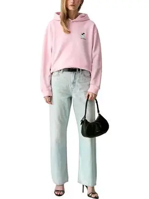 Karl Lagerfeld Choupette-print Hoodie - Pink