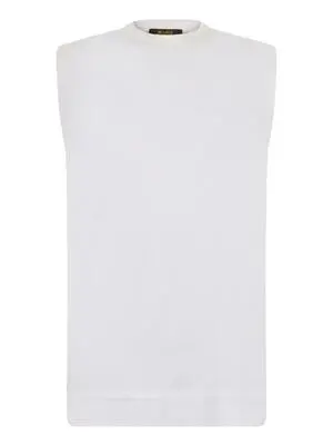 MOORER Sleeveless Tank Top - White