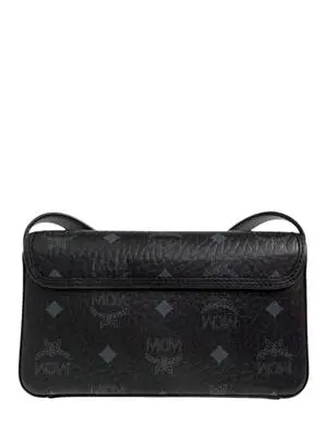 Mcm Aren Visetos Cross Body Bag - Black