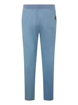 MOORER Drawstring Slim-fit Track Pants - Blue