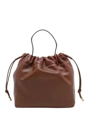 Chloé Small Icons Drawstring Bucket Bag - Brown