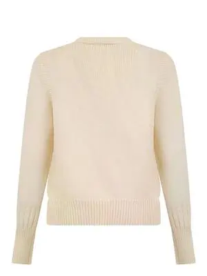 MOORER Round-neck Sweater - White