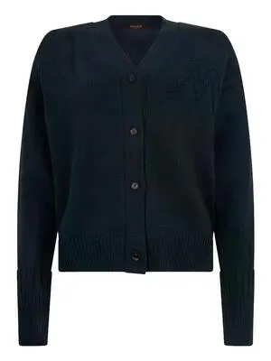 MOORER Button-front Cardigan - Blue