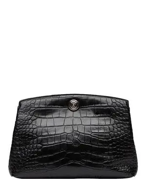 LIFFNER Pushlock Pouch Croc Effect - Black