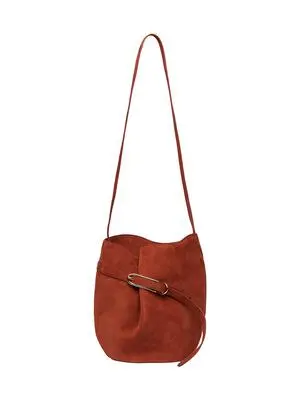 LIFFNER Belted Bucket Bag - Rust