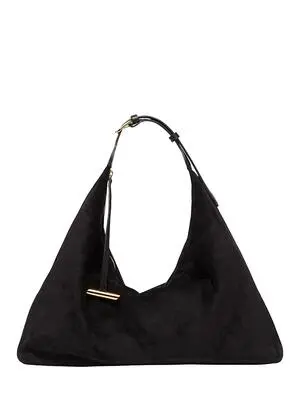 LIFFNER Pillow Hobo Suede - Black