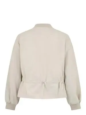 MOORER Drawstring Zip-up Jacket - Neutrals