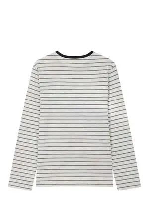 STUDIO TOMBOY Long-sleeve Horizontal-striped T-shirt - Neutrals