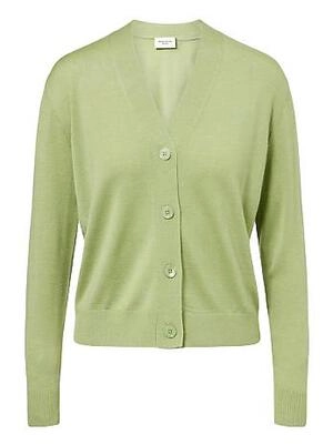 Max Mara Regular-fit V-neck Wool-blend Cardigan - Green