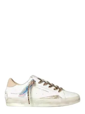 CRIME LONDON Sk8 Deluxe Leopard-print Sneakers - Neutrals