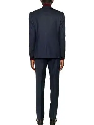 Corneliani Wool Single Brested Suit - Blue