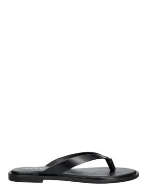 JONAK PARIS Leather Thong Sandals - Black