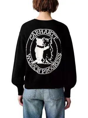 Carhartt Work In Progress Graphic-intarsia Sweater - Black