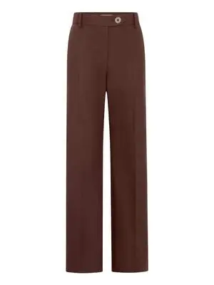 PACO RABANNE Rabanne Brown Straight Leg Trousers